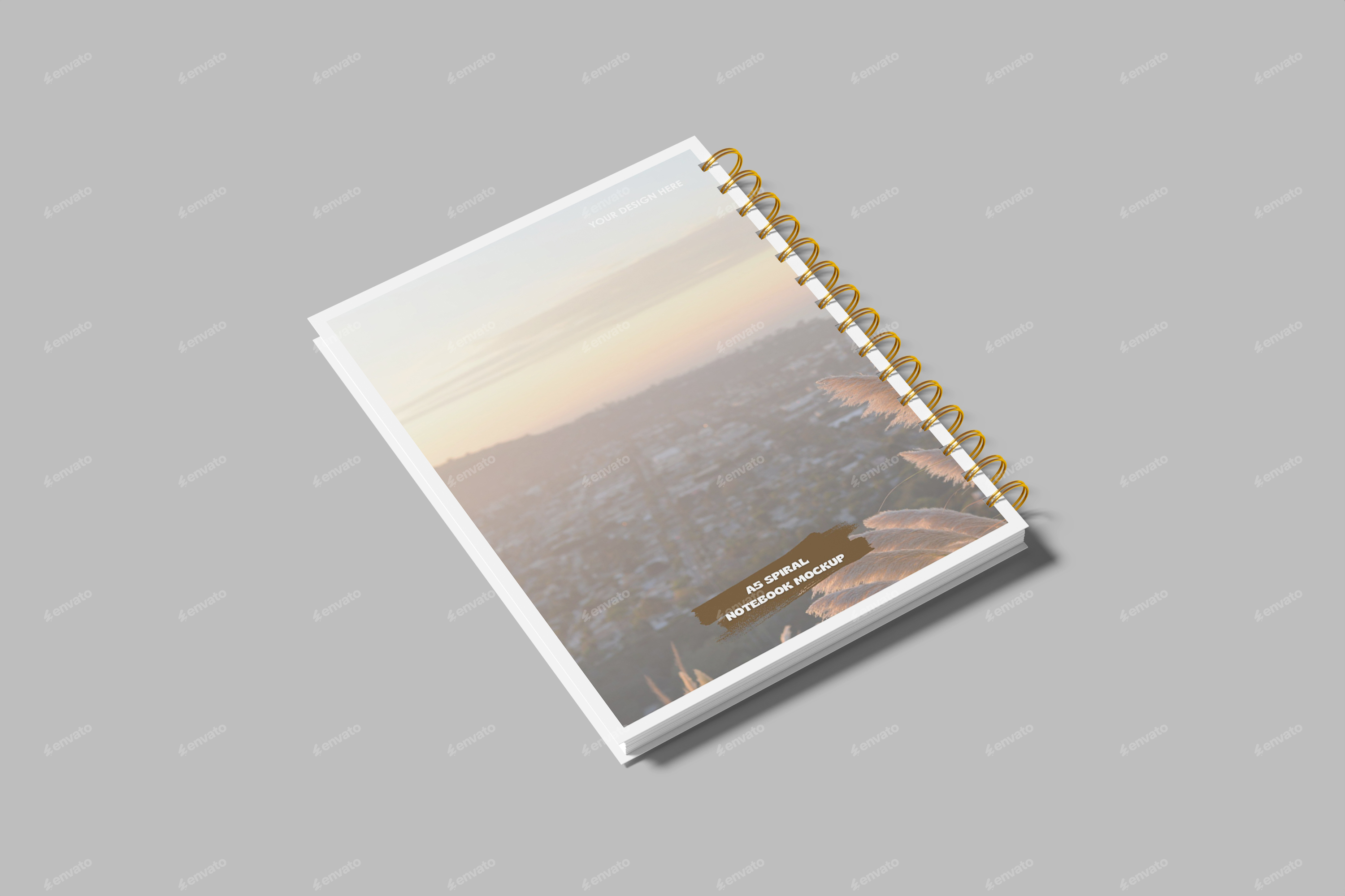 A5 Spiral Notebook Mockup, Graphics | GraphicRiver